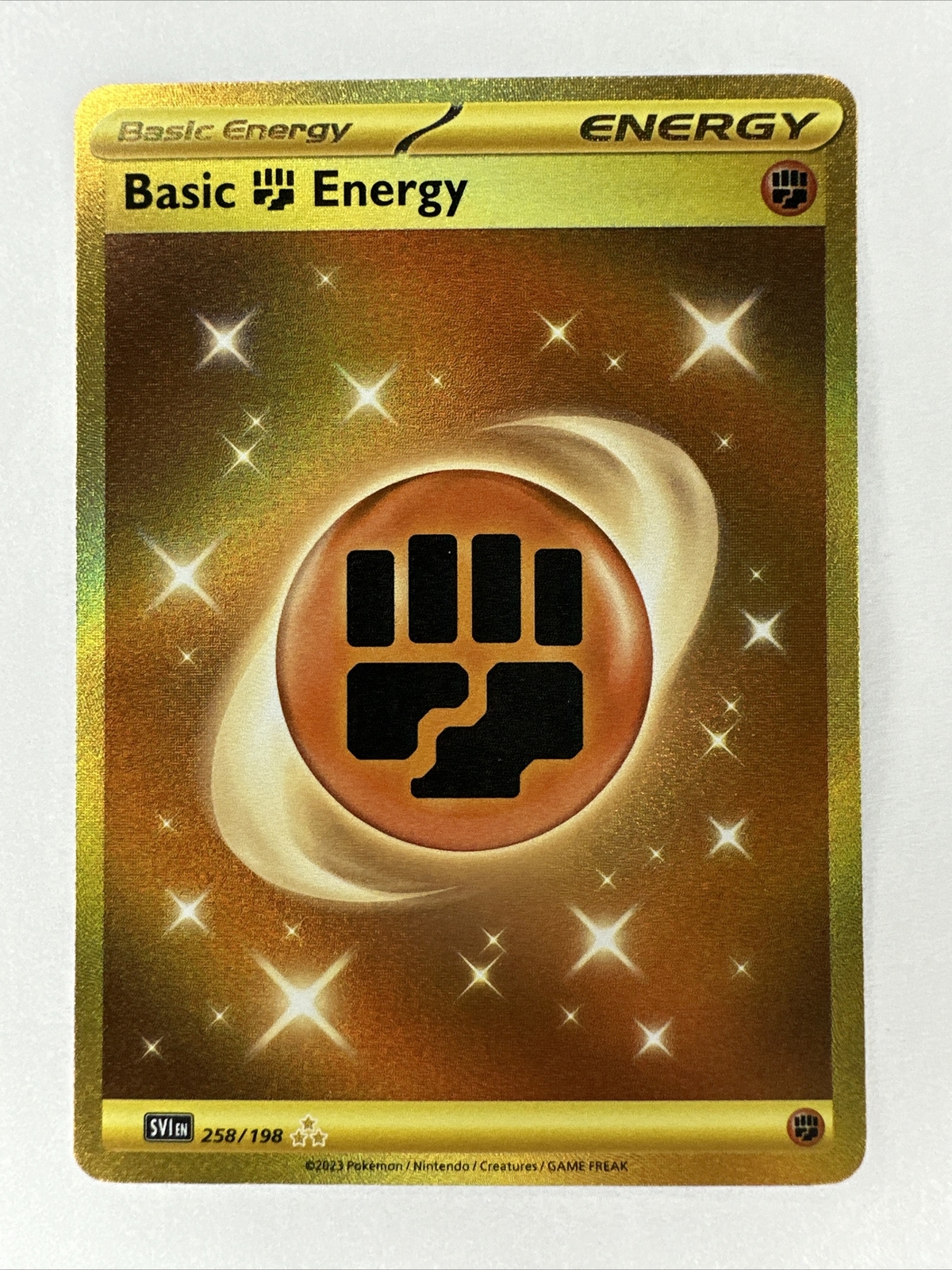 Pokémon TCG Basic Fighting Energy Scarlet & Violet-BASE Set 258/198 ...