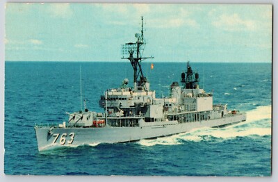 Postcard US Navy Ship - USS William C Lawe - DD-763 - Gearing Class ...