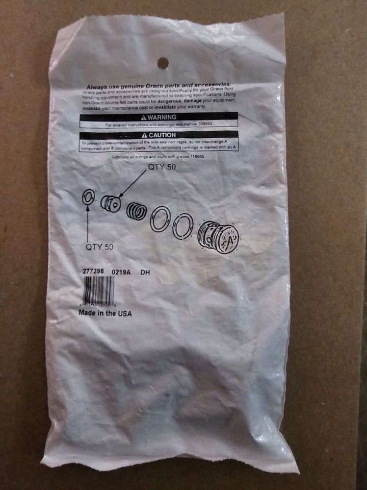 Graco Side Seals 277298 Side Seals, Pollycarballoy (Quantity 50) | eBay