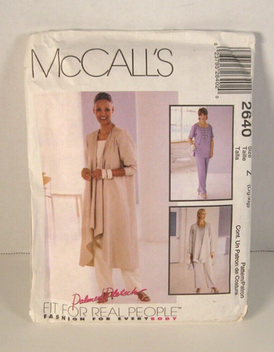 McCall's 2640 Jacket (2 Lengths), Top & Pants Misses' L-XL (16-22 ...