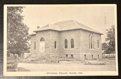 Vintage Postcard Kouts Indiana Christian Church | eBay