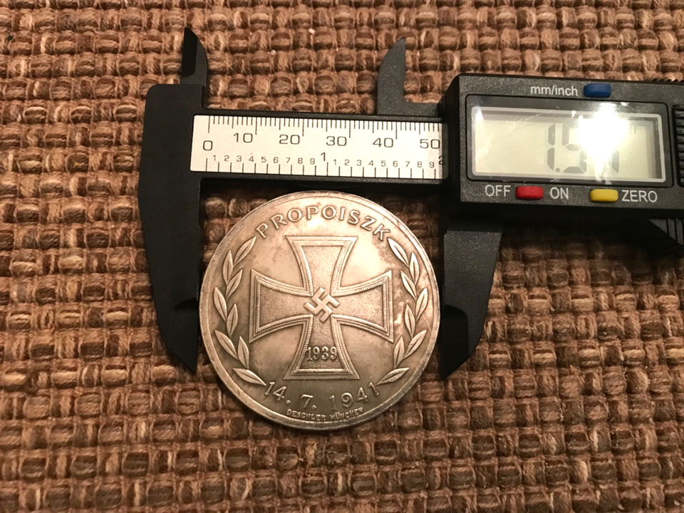 Large 1941 1939 Iron Cross Panzer Division GERMAN WWII COMMEMORATIVE ...