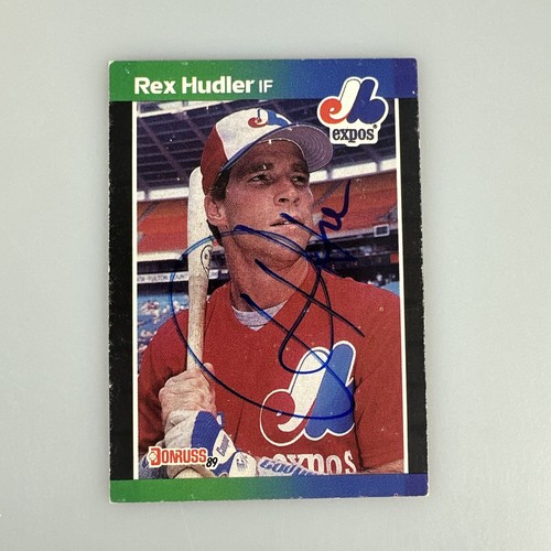 1989 Donruss Rex Hudler #452 Auto Signed Autograph Expos | eBay