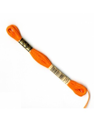 DMC 117-740 Six Strand Embroidery Cotton Floss, Tangerine | eBay UK