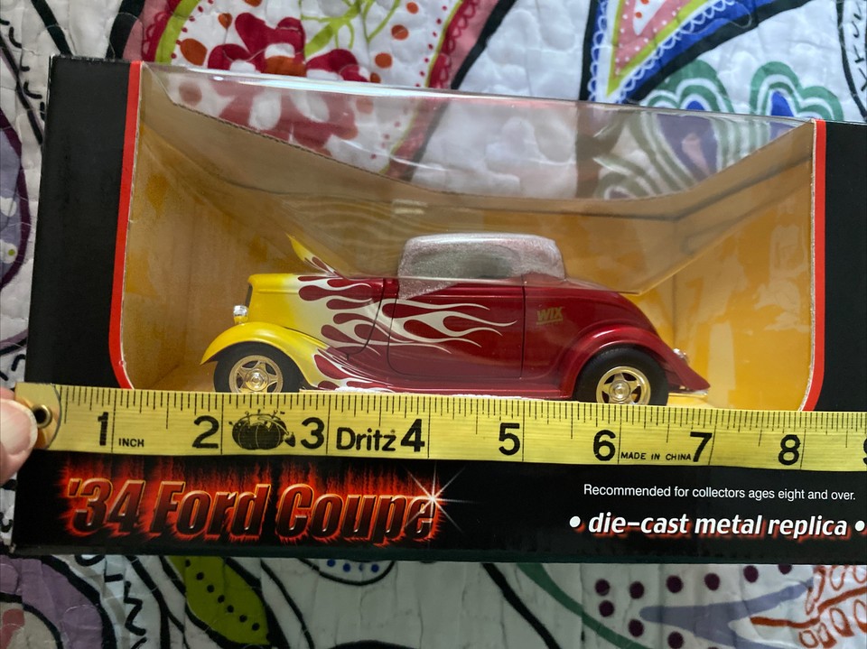 First Gear WIX Filters '34 Ford Coupe Candy Apple Red Hot Rod 1:25 ...
