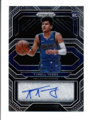 TYRELL TERRY 2020/21 PANINI PRIZM ROOKIE PENMANSHIP AUTOGRAPH AUTO RC ...