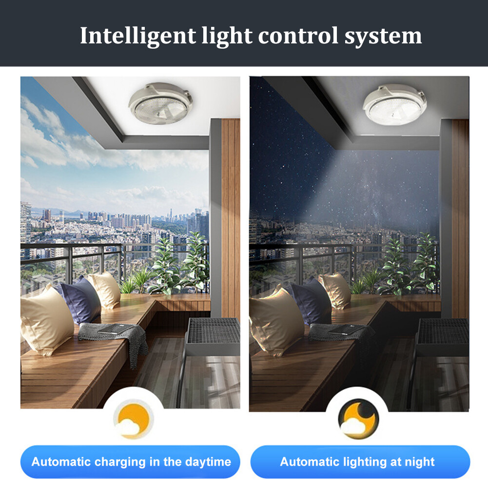 60W 54LED Solar Ceiling light Pendant Outdoor-Indoor Corridor Light ...