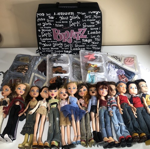 Vtg BRATZ DOLLS Lot 10 Girls & 4 Boys w/ Accessories Clothing Shoes ...