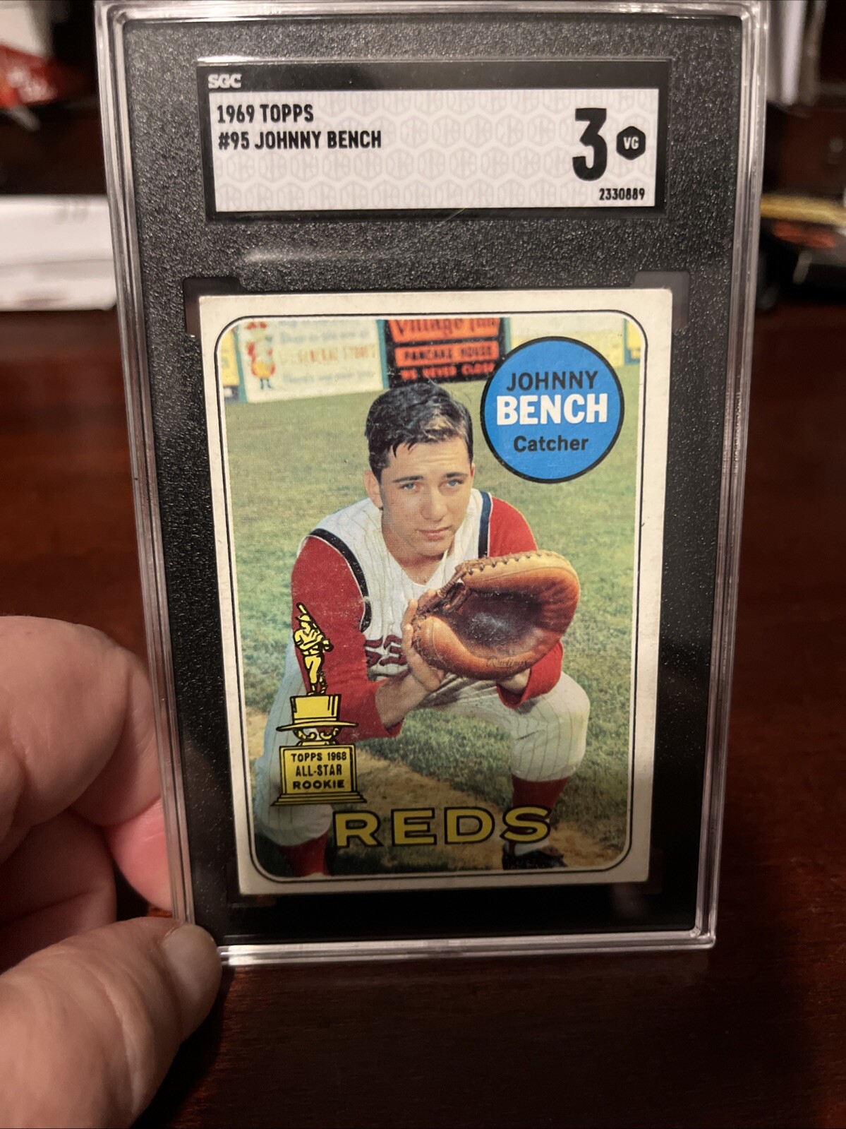 1969 Topps #95 Johnny Bench All-Star Rookies Cincinnati Reds HOF⚾💥⚾ SGC ...