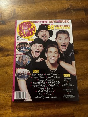 Popstar Magazine 1998 V2 #4 Nsync Back Street Hanson Plus Puff Daddy ...