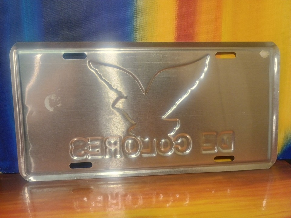 De Colores 80s Cursillo Novelty Front License Plate Rainbow & Dove | eBay