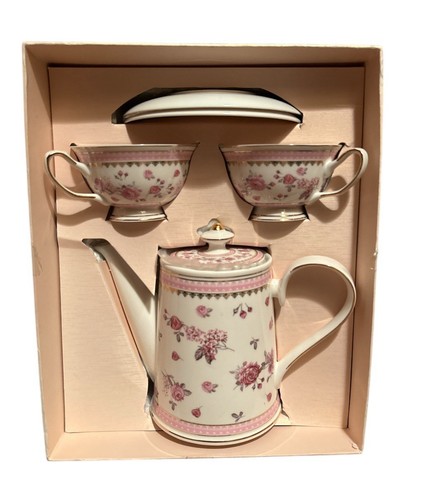 Grace Teaware Teapot Set W/ Set Of 2 Teacups & Saucers Shabby Chic ...