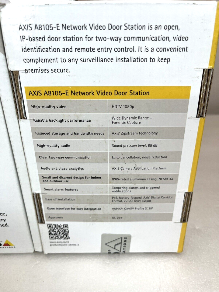 AXIS A8105-E Network Video Door Station, NEW SEALED, Ready to Ship, Warranty | eBay
