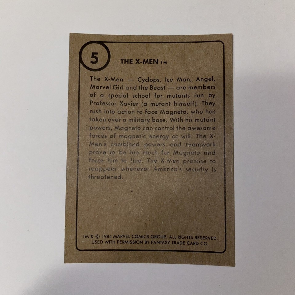 1984 Marvel Superhero First Issue Covers #5 The X-Men | eBay