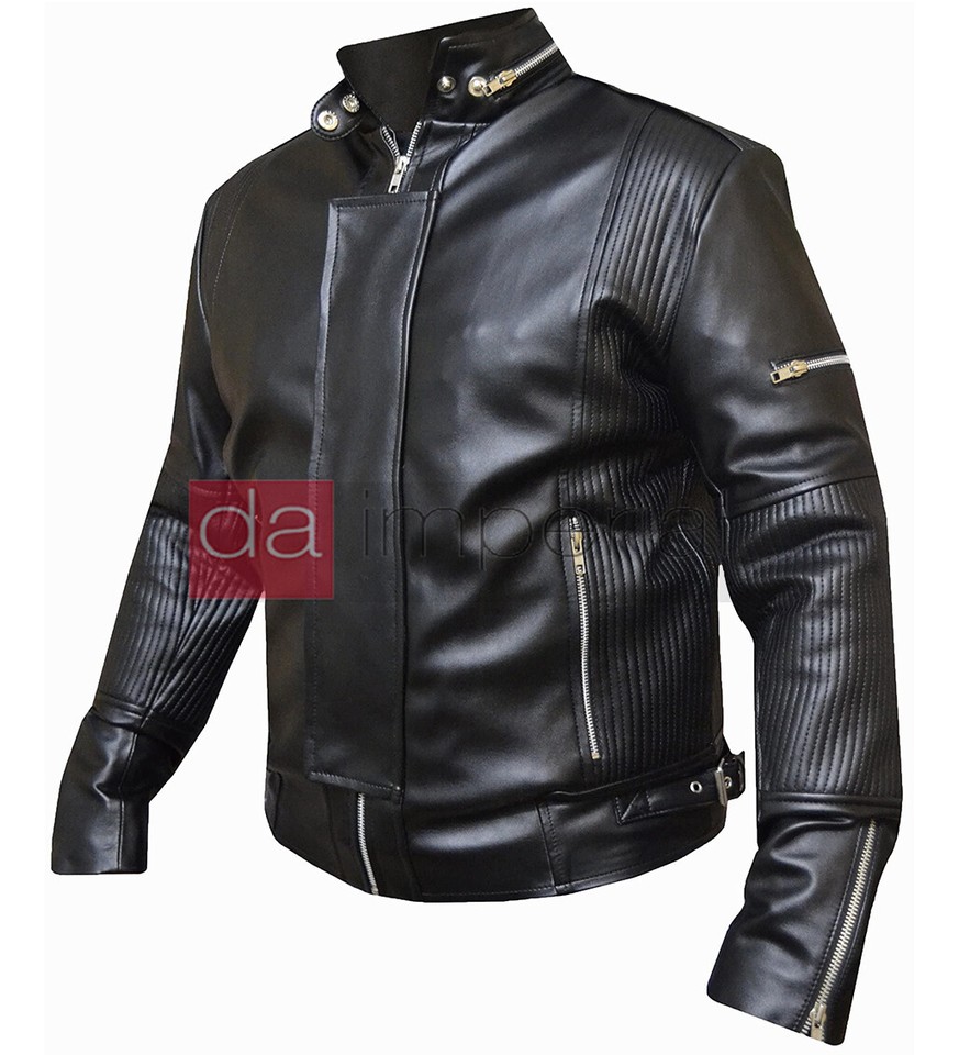 Daft Punk Jacket-Electroma Hero Robot Get Lucky Daft Punk Black Leather ...