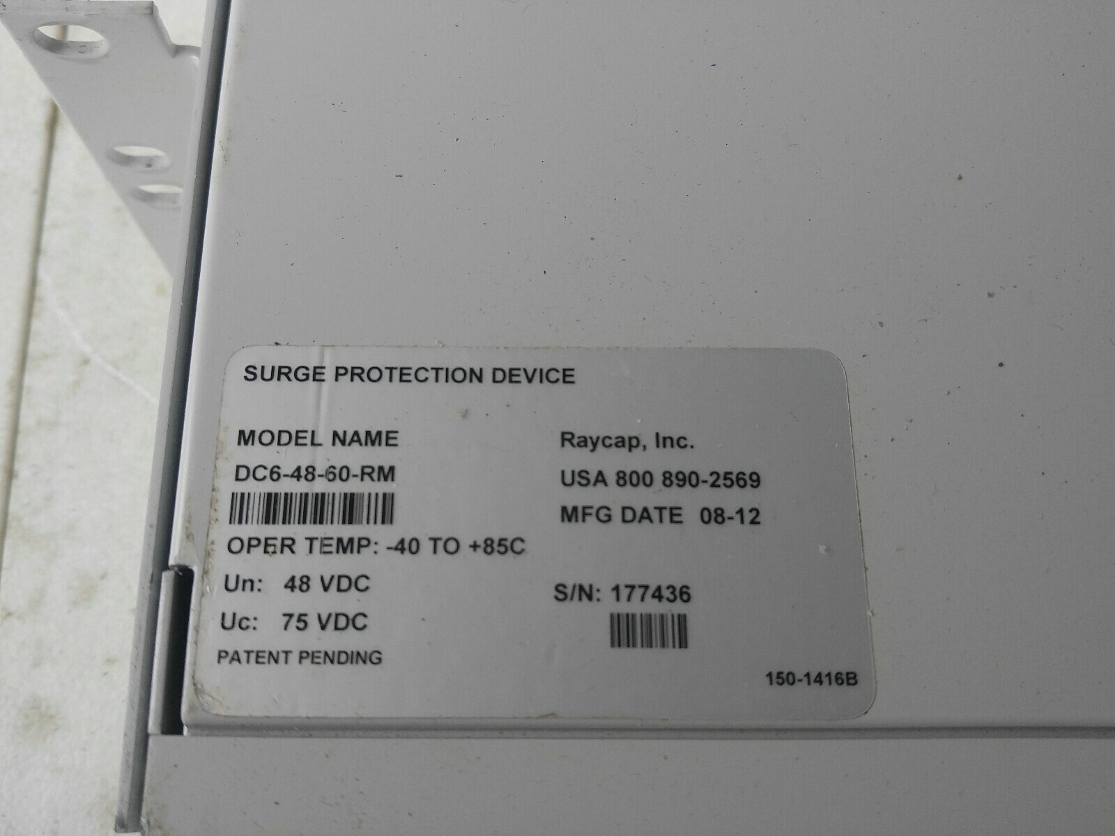RAYCAP DC6-48-60-RM Surge Protection System | eBay