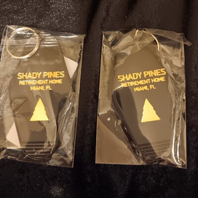 *New* Sealed. Golden Girls "Shady Pines" Keychain (Black) | eBay