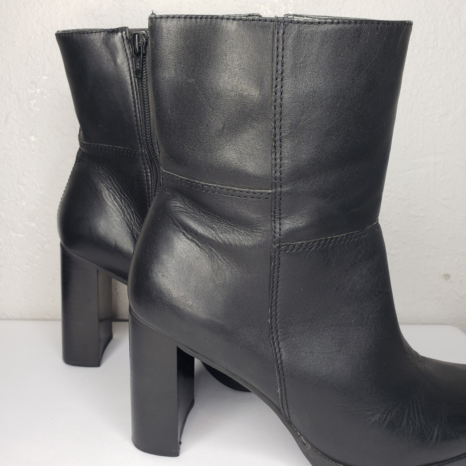 Candies Vintage 90 Y2K Black Platform Leather Heeled… - Gem