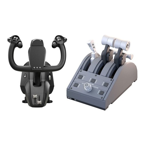 TCA Yoke Boeing Edition Flight Simulator Joystick + Throttle Quadrant ...