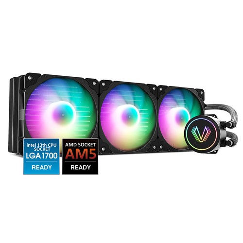 Vetroo V360 Computer PC 120mm CPU Water Cooler ARGB All-in-one Cooling ...