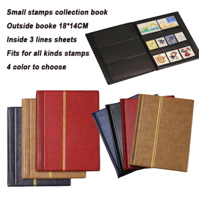 20 Pages Stamp Collection Album Stamps Storage PU Book Sheets | eBay UK