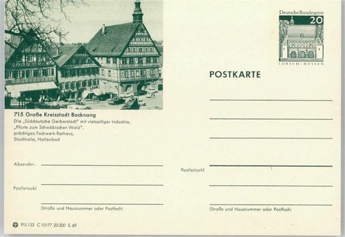 50408221 - 7150 Backnang Rathaus | eBay.de