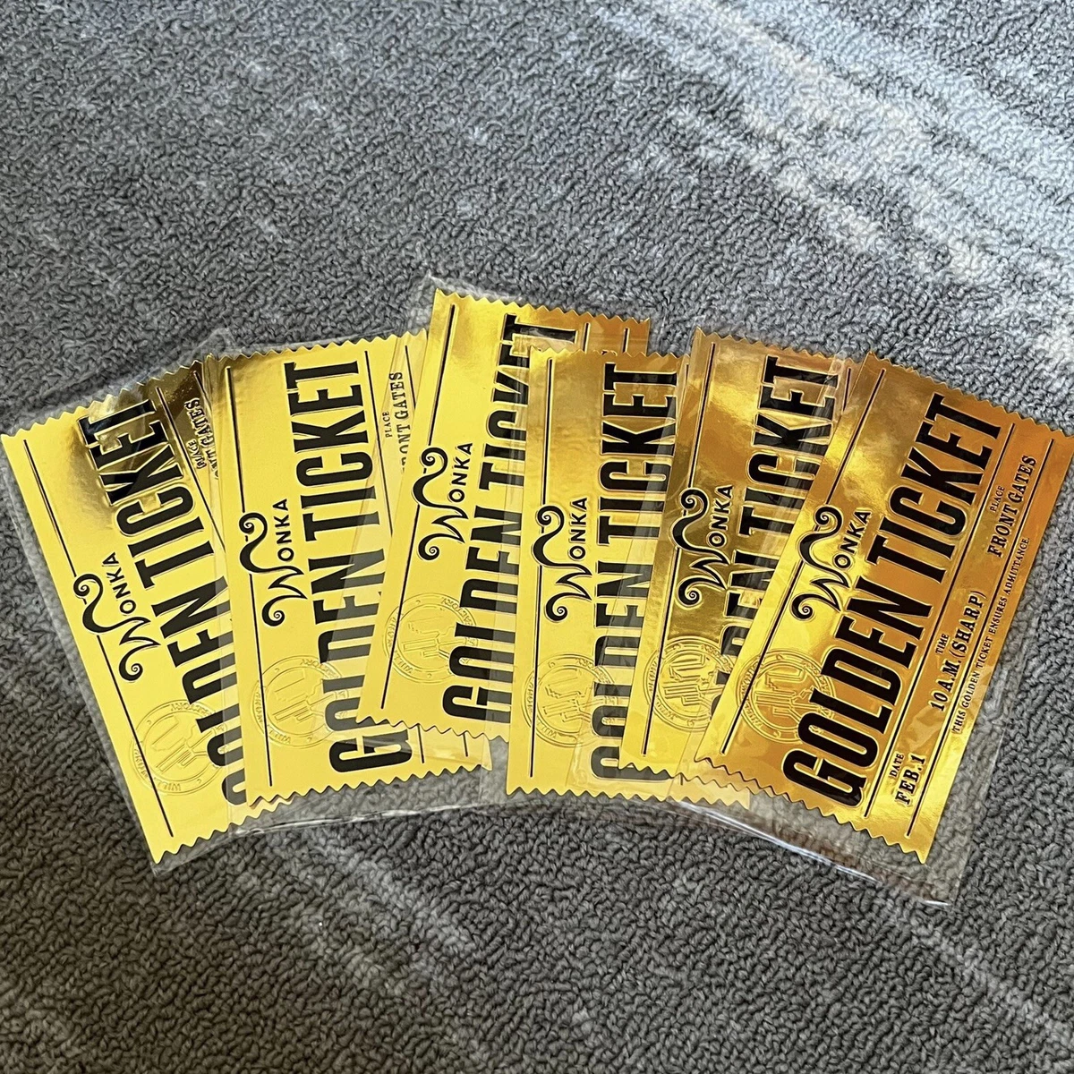Willy Wonka Chocolate Golden Ticket