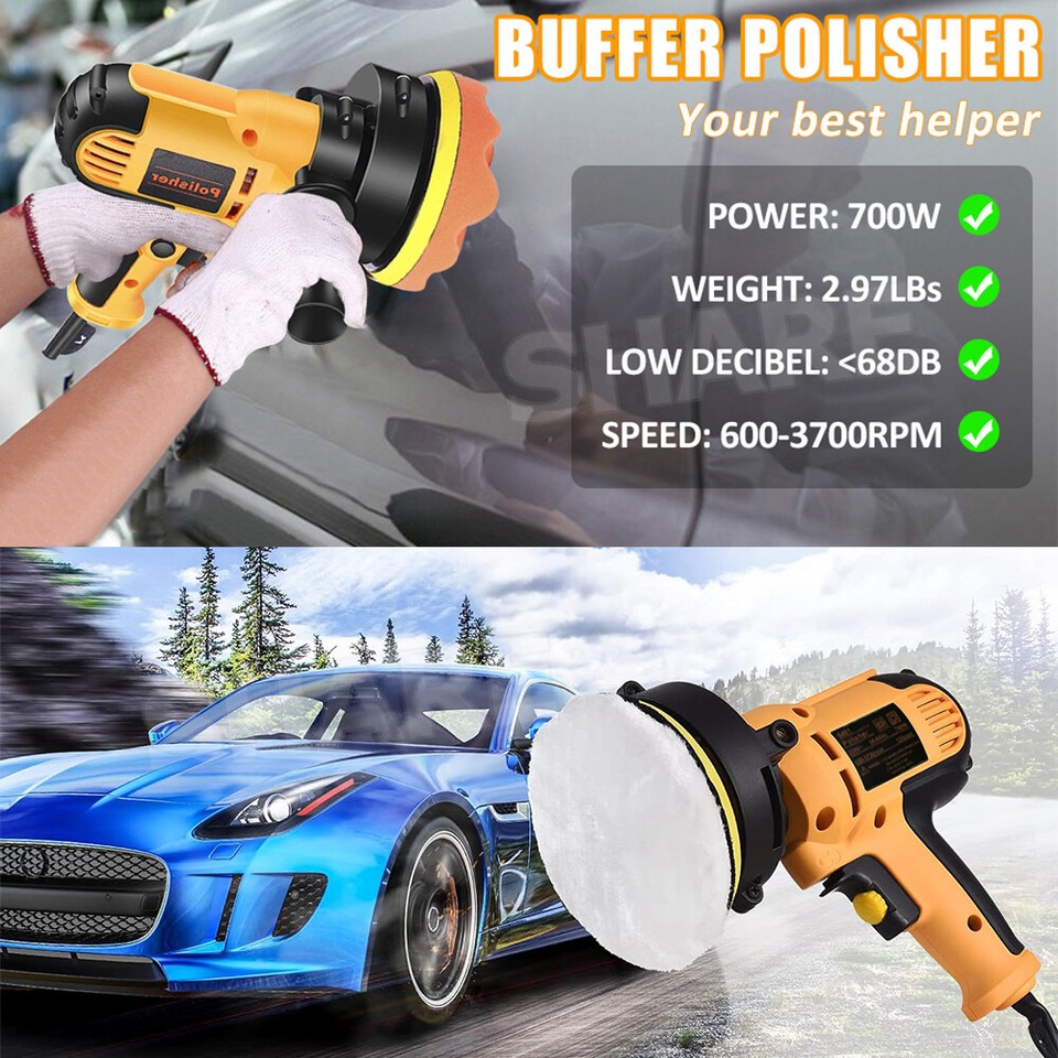 700W Electric Car Polisher 125mm Portable Polishing Machine Waxer ...
