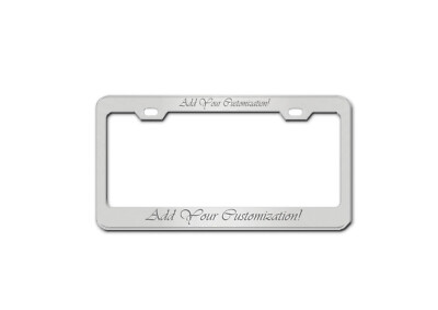 LASER ENGRAVED License Plate Frame Custom Made Personalized Heavy Duty ...