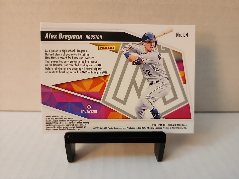 2021 Panini Mosaic Launched Insert Alex Bregman L4 Houston Astros Baseball | eBay