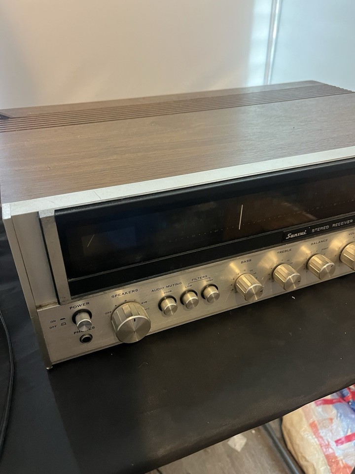 Vintage SANSUI STEREO RECEIVER MODEL 771 Powers UNTESTED | eBay
