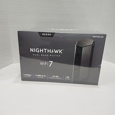 NETGEAR RS200 - Nighthawk BE6500 Dual-Band Wi-Fi 7 Router - Black | eBay
