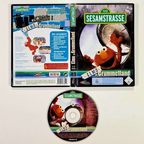 Pc Cd-Rom Learning Software Sesame Street - Elmo in Grummelland Dt ...