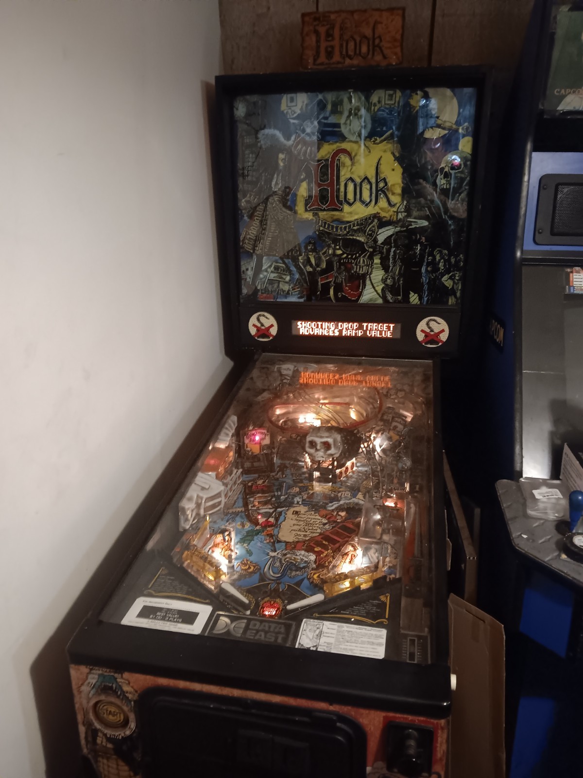 HOOK Pinball Machine by Data East Peter Pan Captain Hook | eBay