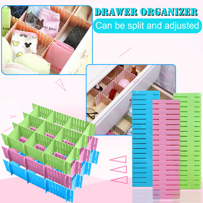 DIY Storage Partition Adjustable Drawer Organiser Grid Drawer Partition ...