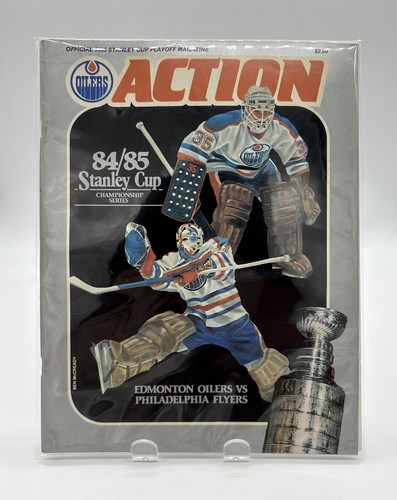 Action Edmonton Oilers Official Program 1985 Stanley Cup Final VS ...