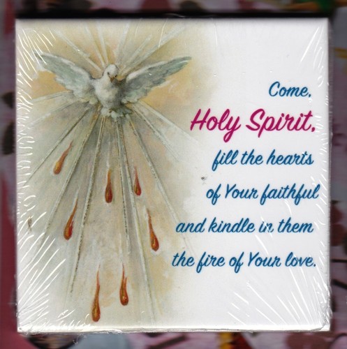 Holy Spirit with Prayer wall or Shelf art ceramic 4" x 4" tile from ...