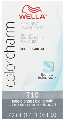 Wella Color Charm Permanent Liquid Hair Toner T10 Pale Blonde 1.4 oz | eBay