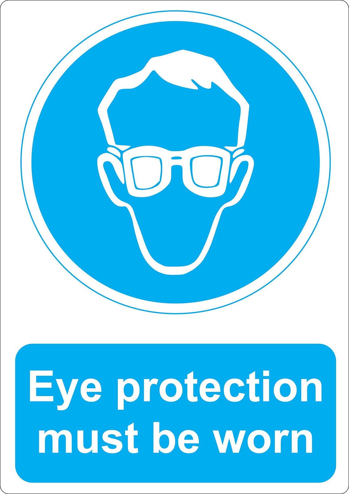 eye protection sticker vinyl danger site building door self adhesive ...
