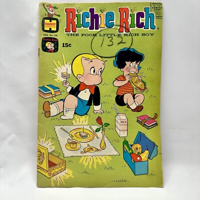 Richie Rich The Poor Little Rich Boy #108 Harvey Comics VTG Collectible ...