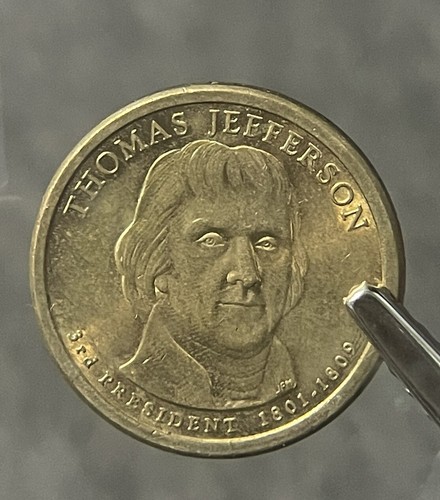 Thomas Jefferson 3RD President One Dollar Coin 1801-1809, With Edge ...