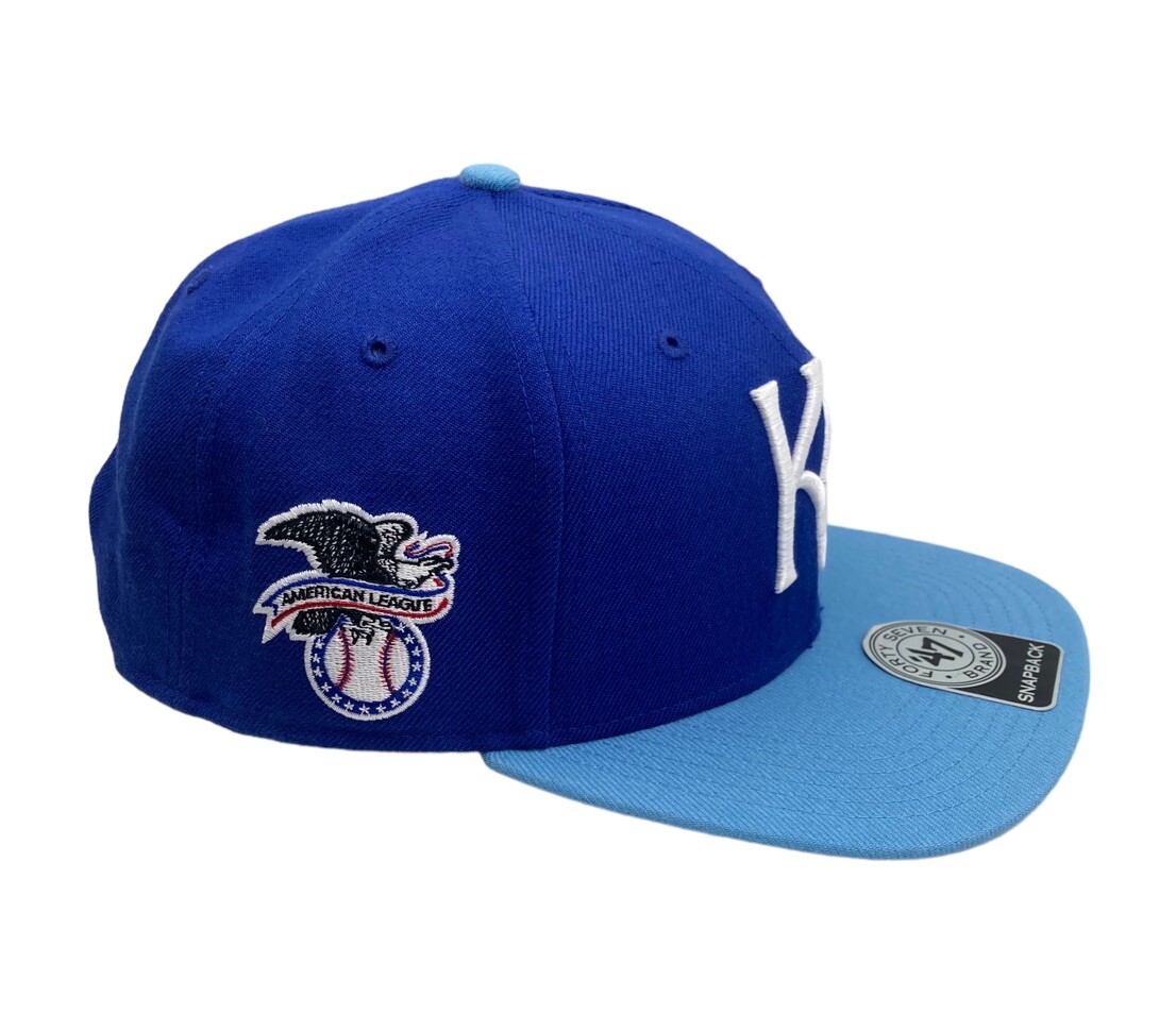 Kansas City '47Brand 2 tone Snapback blue hat cap | eBay