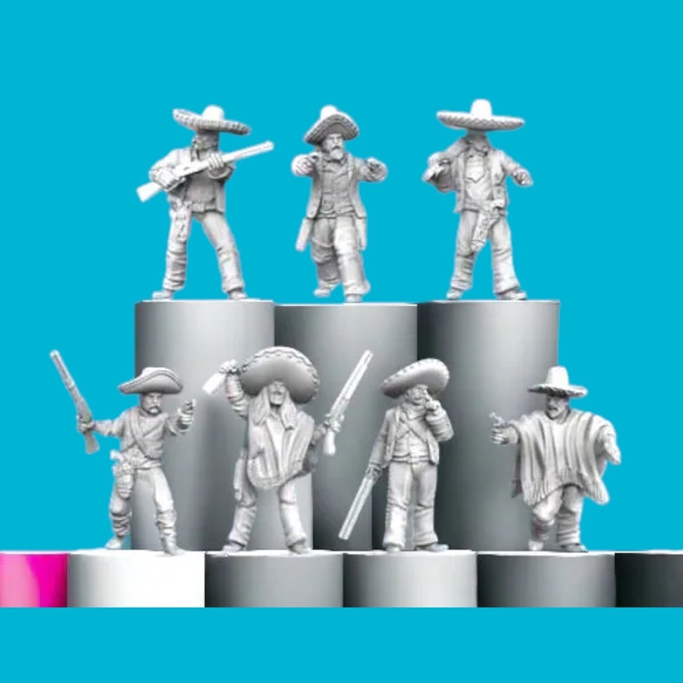 Wild West Wargames and Collectors Figures 28mm Mexican Outlaws on Foot ...
