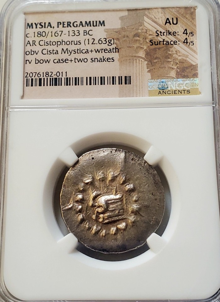 Mysia Pergamum Cistophorus NGC AU Ancient Silver Coin | eBay