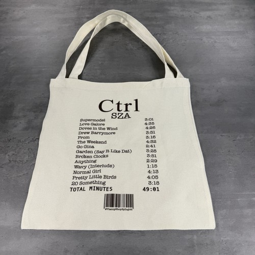 SZA Ctrl Tote Bag Concert Tour Merch Bag Canvas Beige Cream Off White ...