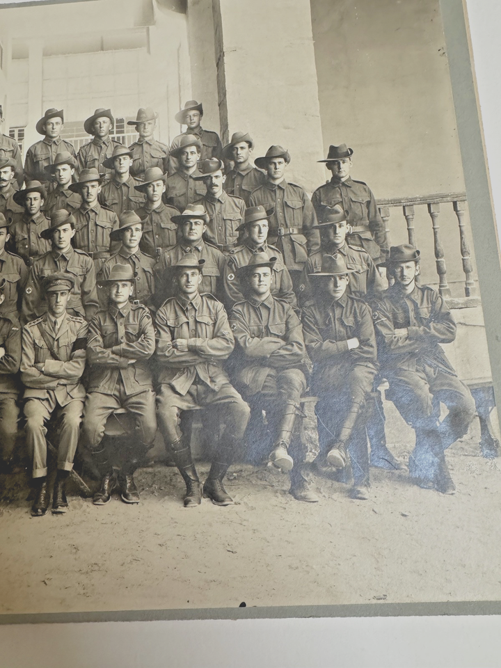 WW1 LARGE AUST PHOTOGRAPH 31 cm x 25 cms AIF MEDICAL CORPS MIDDLE EAST ...