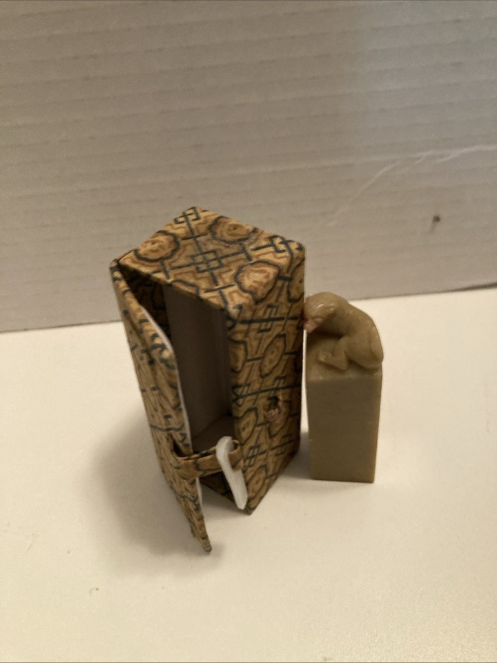 LOT OF 6 STONE MINI FIGURES & ART HAND CARVED MABLE ONYX ANIMALS 1" TO ...