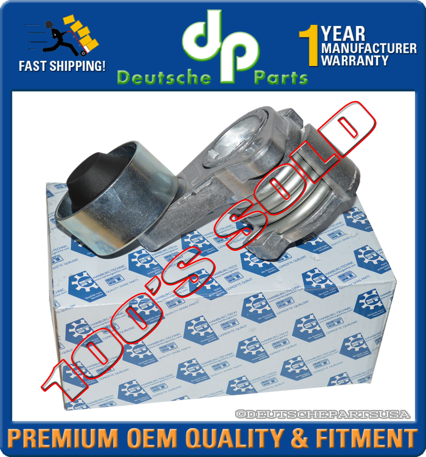 BMW ACC. Drive Belt Tensioner Pulley ASSEMBLY 740i 740Li X6 11287627052 ...