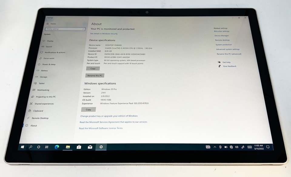 Microsoft Surface Book 2 1832 i5-8350U RAM 8GB 256GB 13.5" Tablet . | eBay