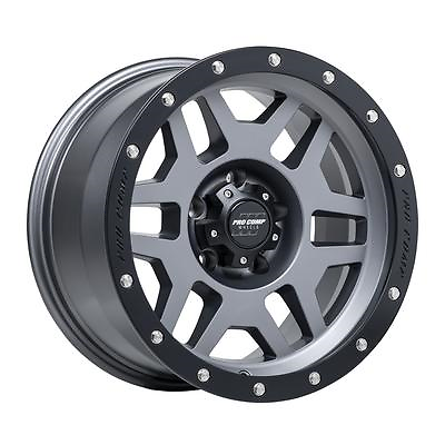 PRO COMP WHEEL Series 41 Phaser 17X9 5X127 ET-6 Graphite/Black Lip (Qty ...